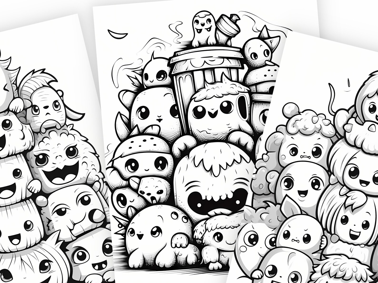 Doodle Pile Coloring Book/60 Coloring Pages to Relax and Unwind, Clear ...
