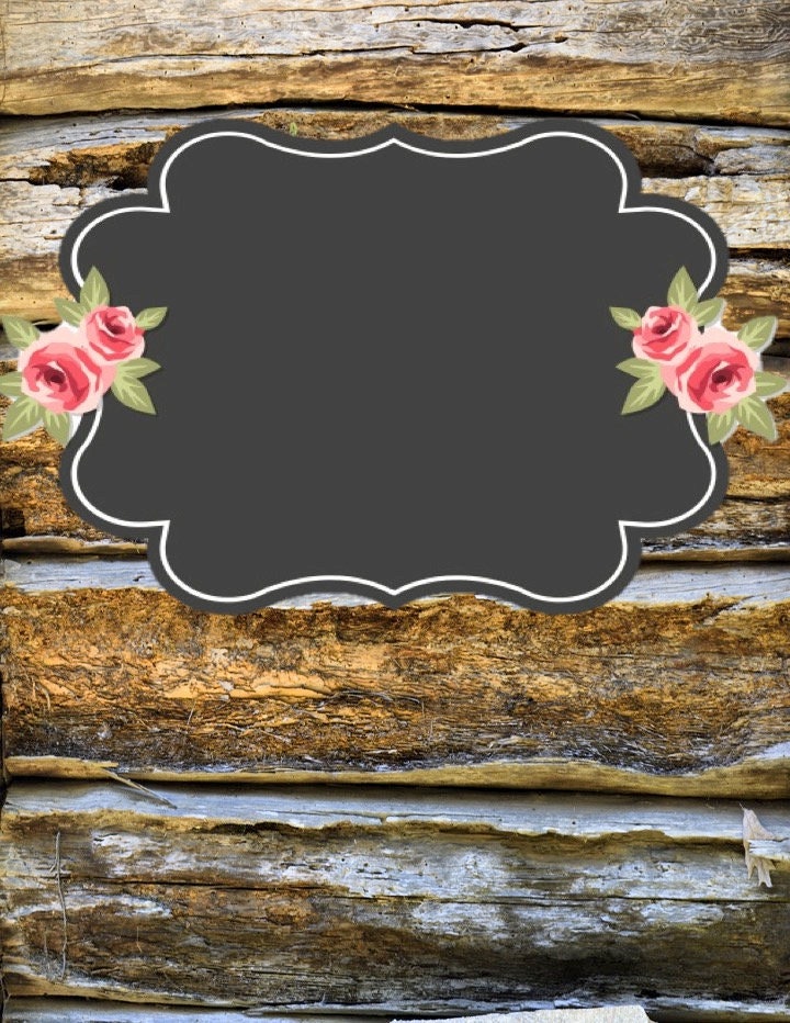 14 Editable Binder Covers (shabby Chic) - Etsy