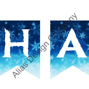 Printable Frozen Banner Frozen Birthday Happy Birthday Banner Elsa ...