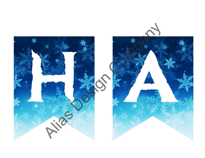 Printable Frozen Banner Frozen Birthday Happy Birthday Banner Elsa ...