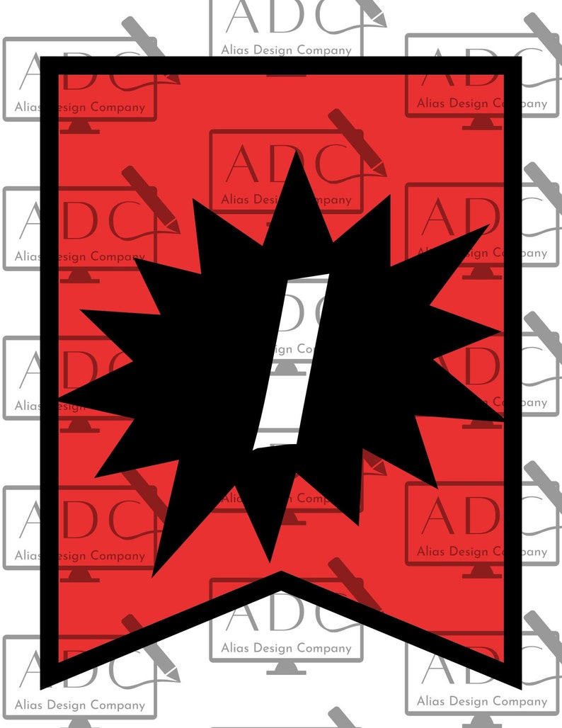 Happy Birthday Superhero Banner Superhero Party Printable - Etsy