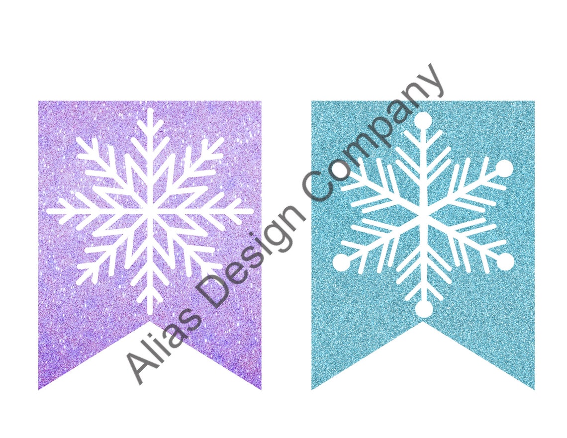 Printable Frozen Banner Frozen Birthday Happy Birthday Banner Elsa ...