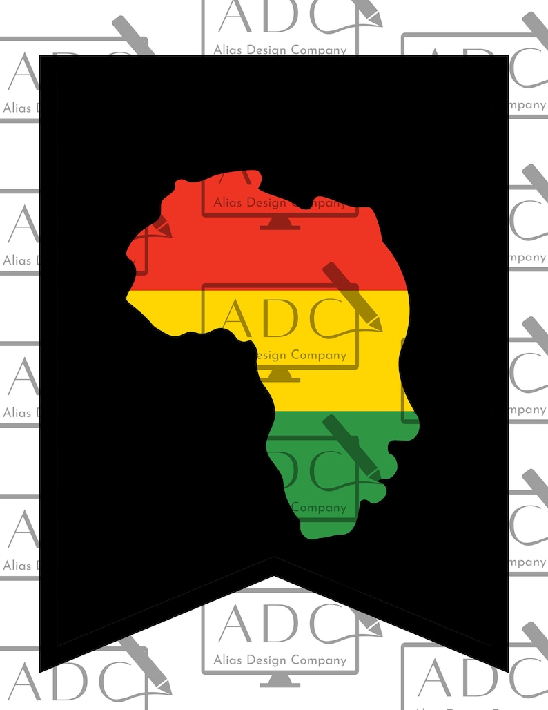 Black History Month Banner Printable Black History Month Decor Black ...