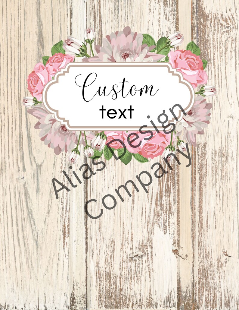 Editable CANVA TEMPLATE 14 Shabby Chic Binder Covers White Barnwood ...