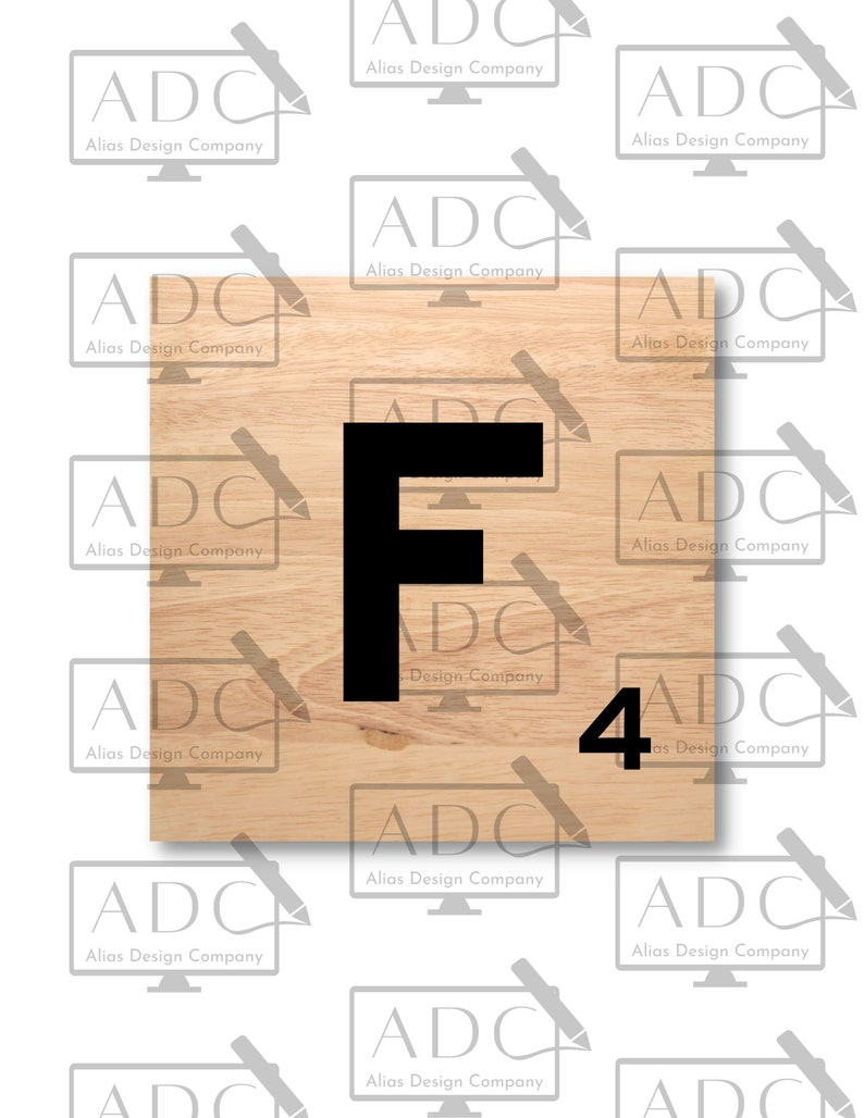 SCRABBLE Wood Alphabet, Printable Pdf, Scrabble Tiles, Scrabble Game ...