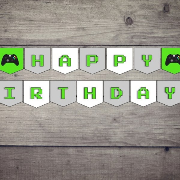 Xbox Birthday Banner - Etsy