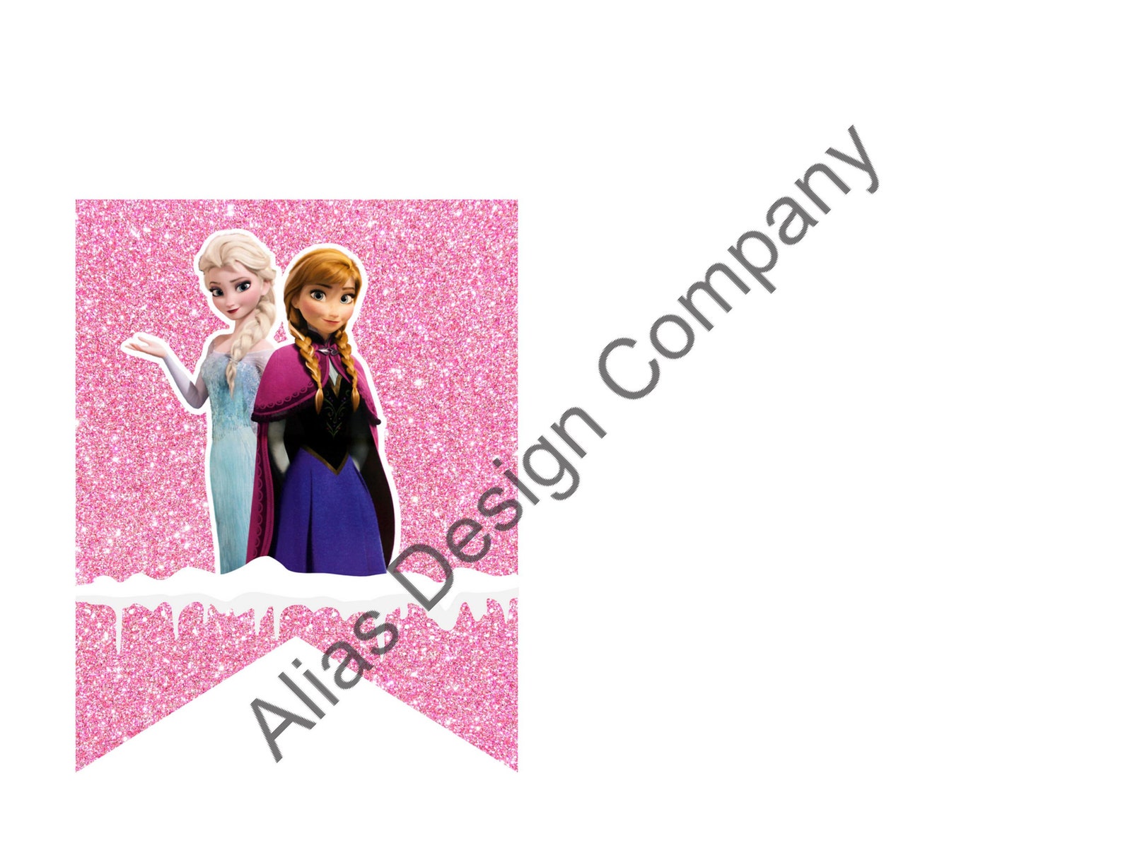 Printable Frozen Banner Frozen Birthday Happy Birthday Banner Elsa ...