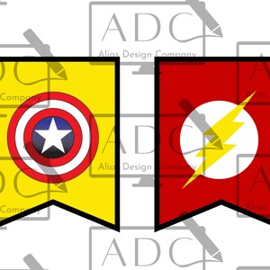 Happy Birthday Superhero Banner Superhero Party Printable Superhero ...