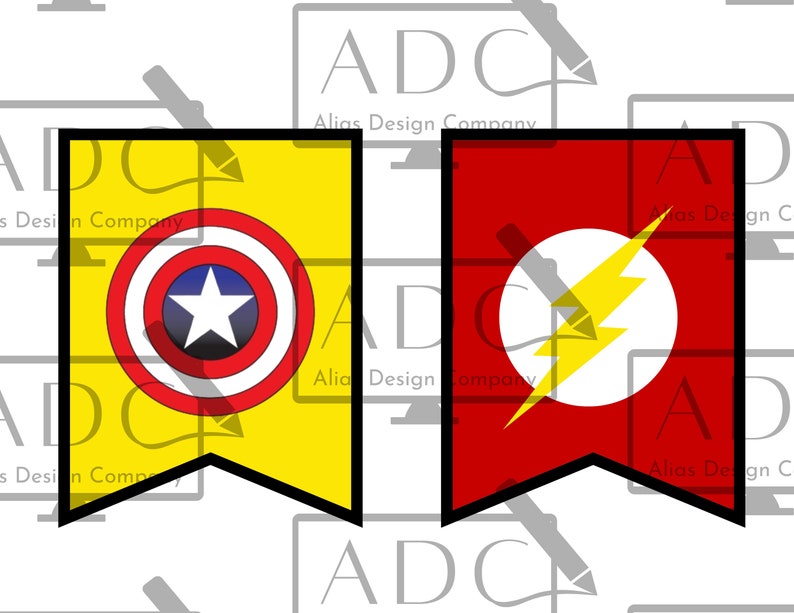 Happy Birthday Superhero Banner Superhero Party Printable Superhero ...