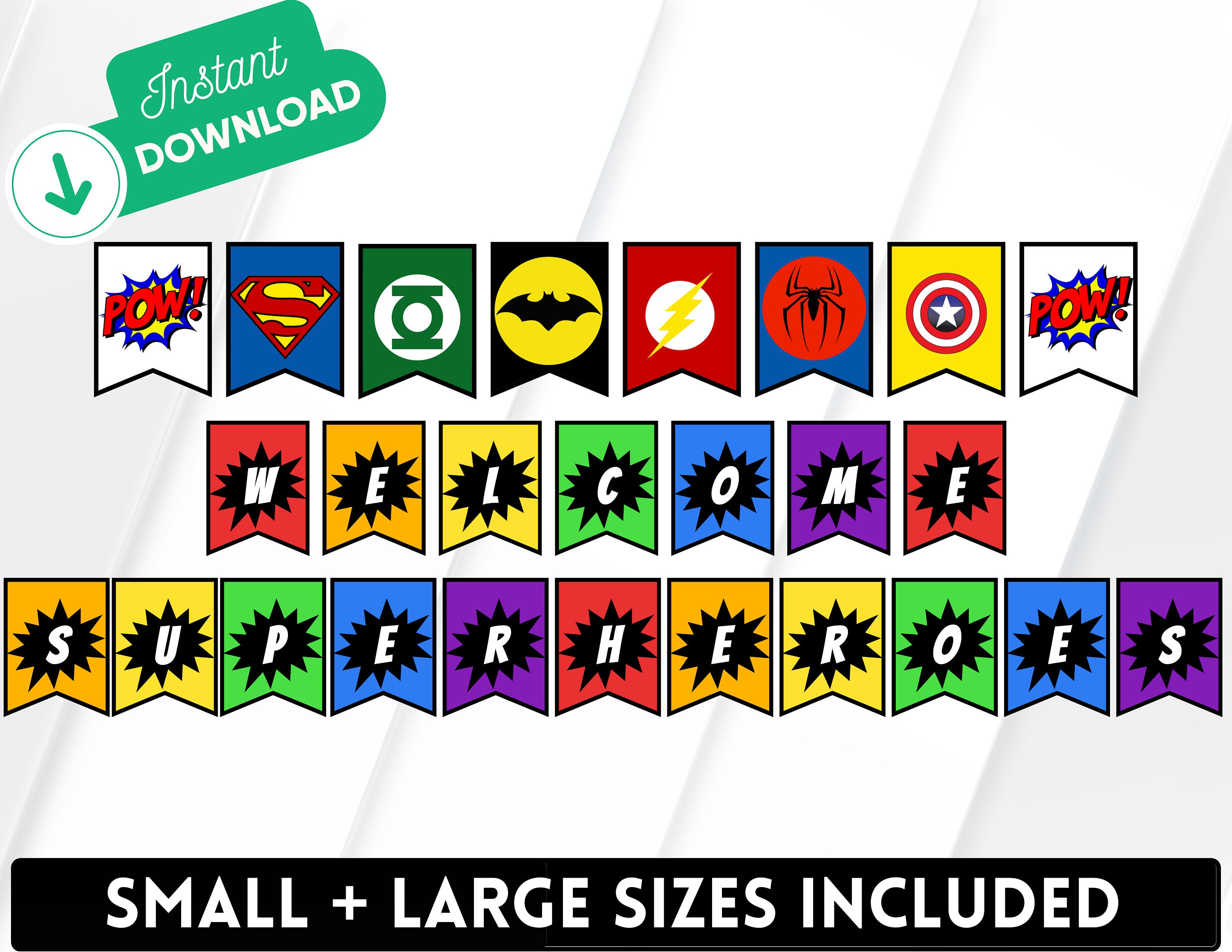 Welcome Superheroes Banner, Superhero Classroom Printable, Superhero ...