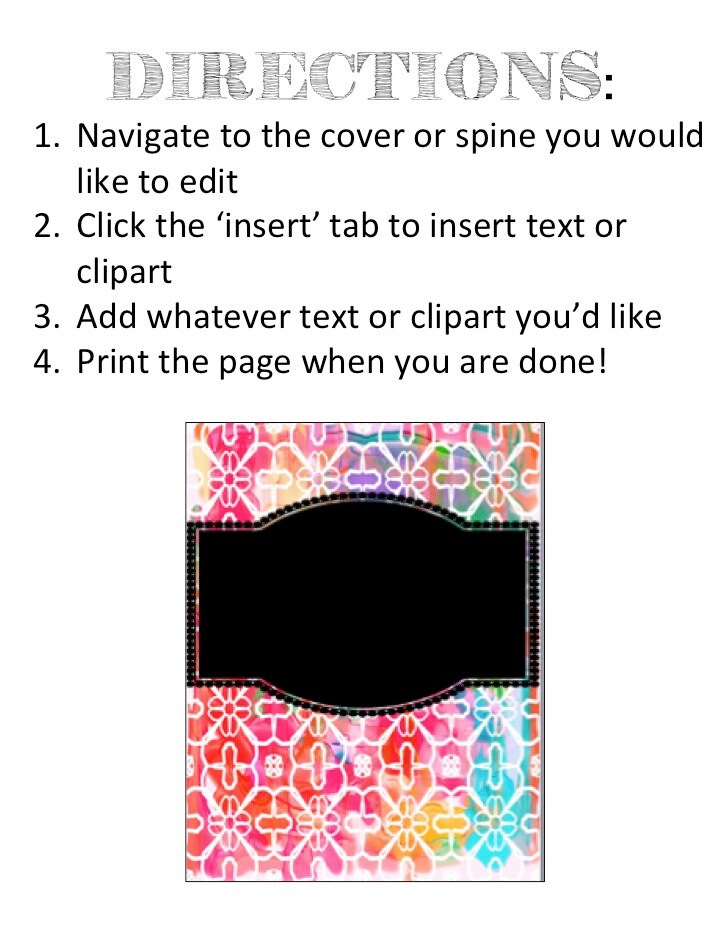 14 Editable Binder Covers (shabby Chic) - Etsy