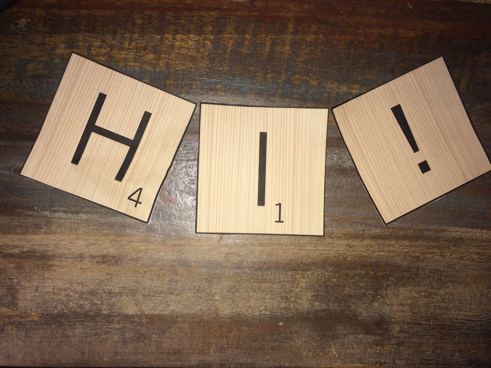 SCRABBLE Wood Alphabet Printable Pdf Scrabble Tiles | Etsy