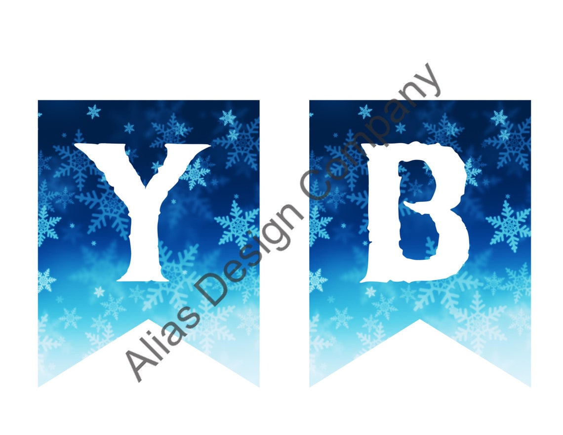 Printable Frozen Banner Frozen Birthday Happy Birthday Banner Elsa ...