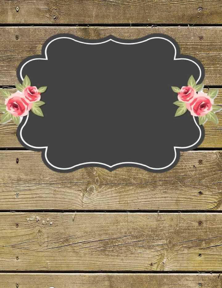 14 Editable Binder Covers (shabby Chic) - Etsy