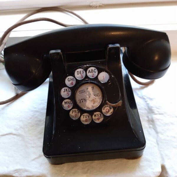 Antique Rotary Phone - Etsy