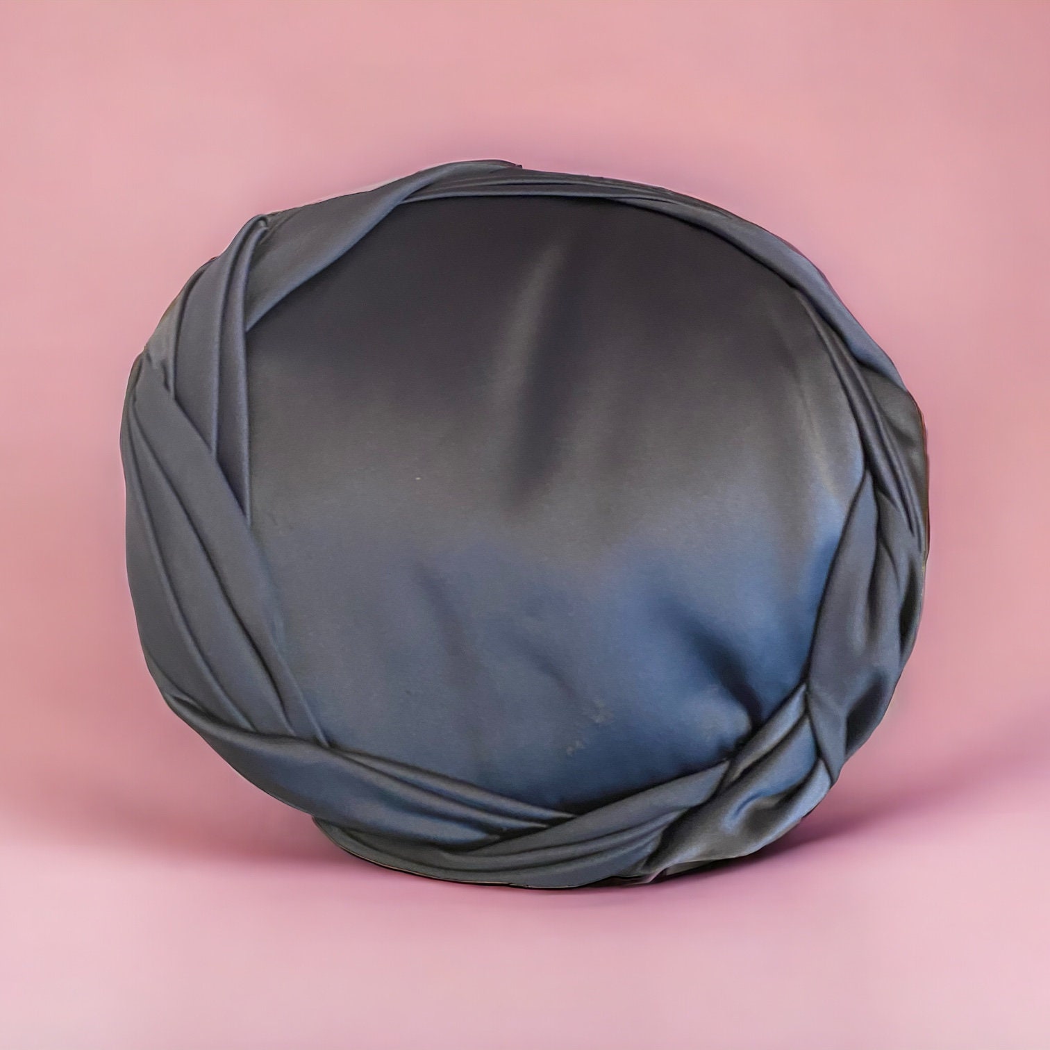 Vintage 1950s - 1960s Periwinkle and Fuchsia Satin Hat Millinery Modes ...