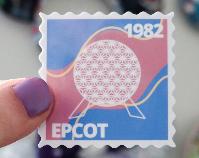 Epcot-inspired Stamp Sticker Epcot Spaceship Earth Sticker Epcot Ball ...