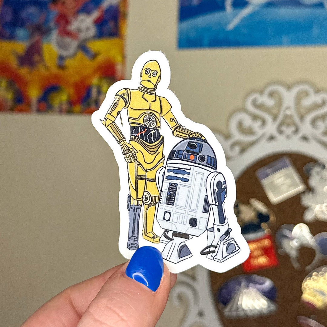 R2D2 and C3PO Sticker | Star Wars Stickers | Star Wars Droids | Droids ...