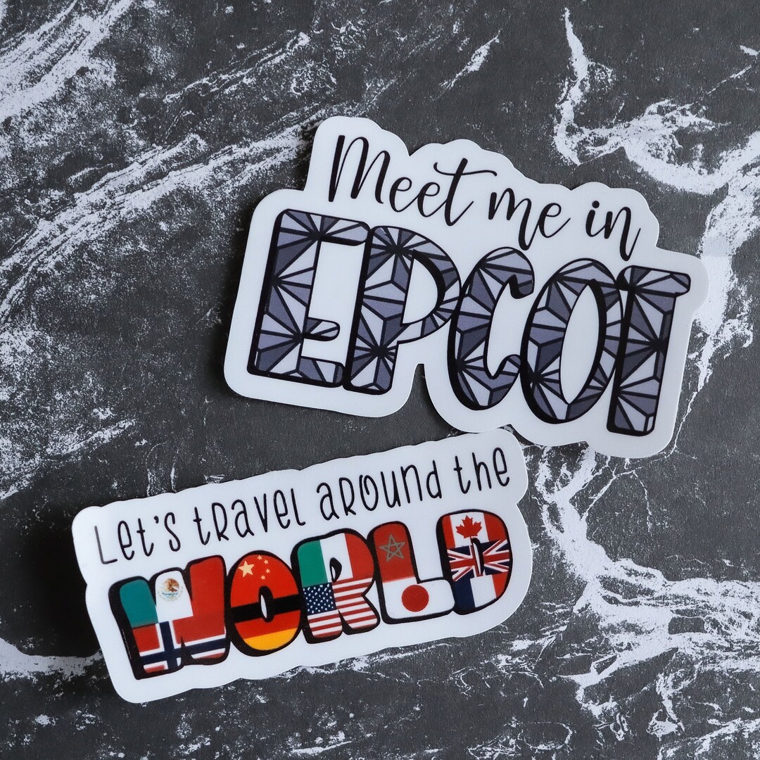 Epcot Sticker Pack Epcot Ball Sticker World Showcase Sticker Disney ...