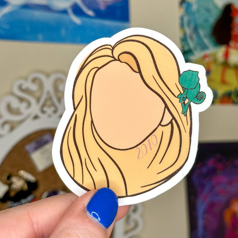 Rapunzel Sticker Tangled Sticker Disney Princess Sticker - Etsy