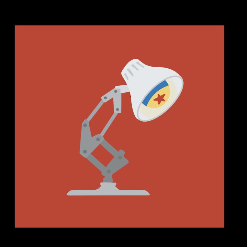 Luxo Jr. Sticker Luxo Ball Sticker Pixar Lamp Sticker Pixar | Etsy