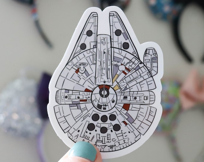 Millennium Falcon Sticker| Star Wars Sticker| Hunk of Junk| Star Wars ...