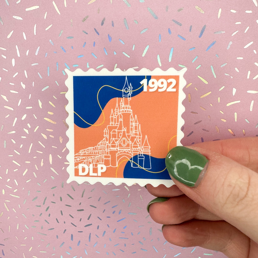 Disneyland Paris-inspired Stamp Sticker| Euro Disney Sticker ...