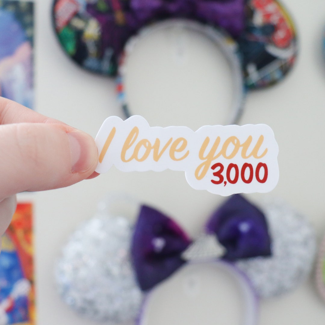 I Love You 3000 Sticker Iron Man Sticker Marvel Endgame Sticker Endgame ...