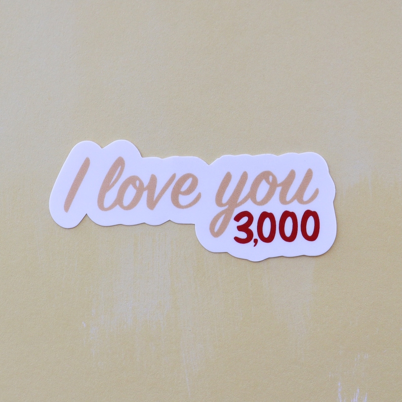 Te amo 3000 sticker/ Iron Man Sticker/ Marvel Endgame Sticker/ - Etsy ...