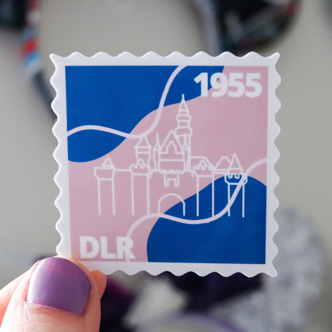 Disneyland-inspired Stamp Sticker DLR Sticker Disneyland - Etsy