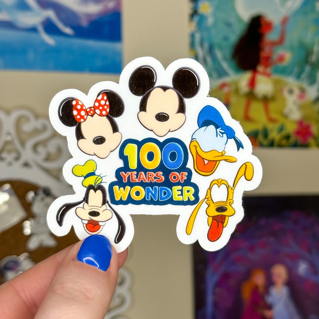 100 Years of Wonder Sticker Mickey and Friends Sticker the Fab Five ...