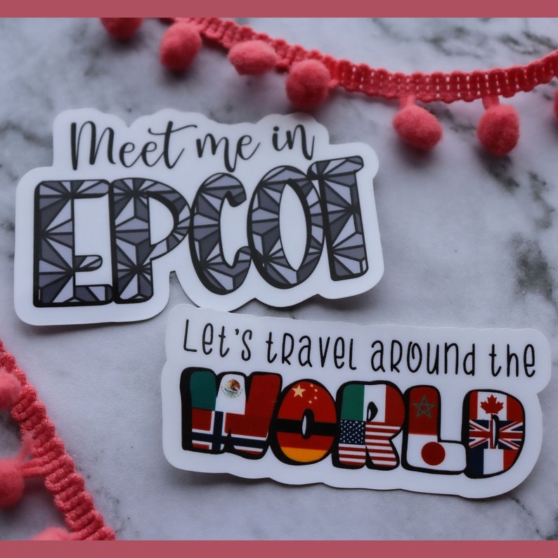 Epcot Sticker Pack Epcot Ball Sticker World Showcase - Etsy