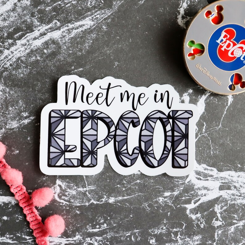 Meet Me in Epcot Sticker Epcot Sticker WDW Sticker Disney - Etsy