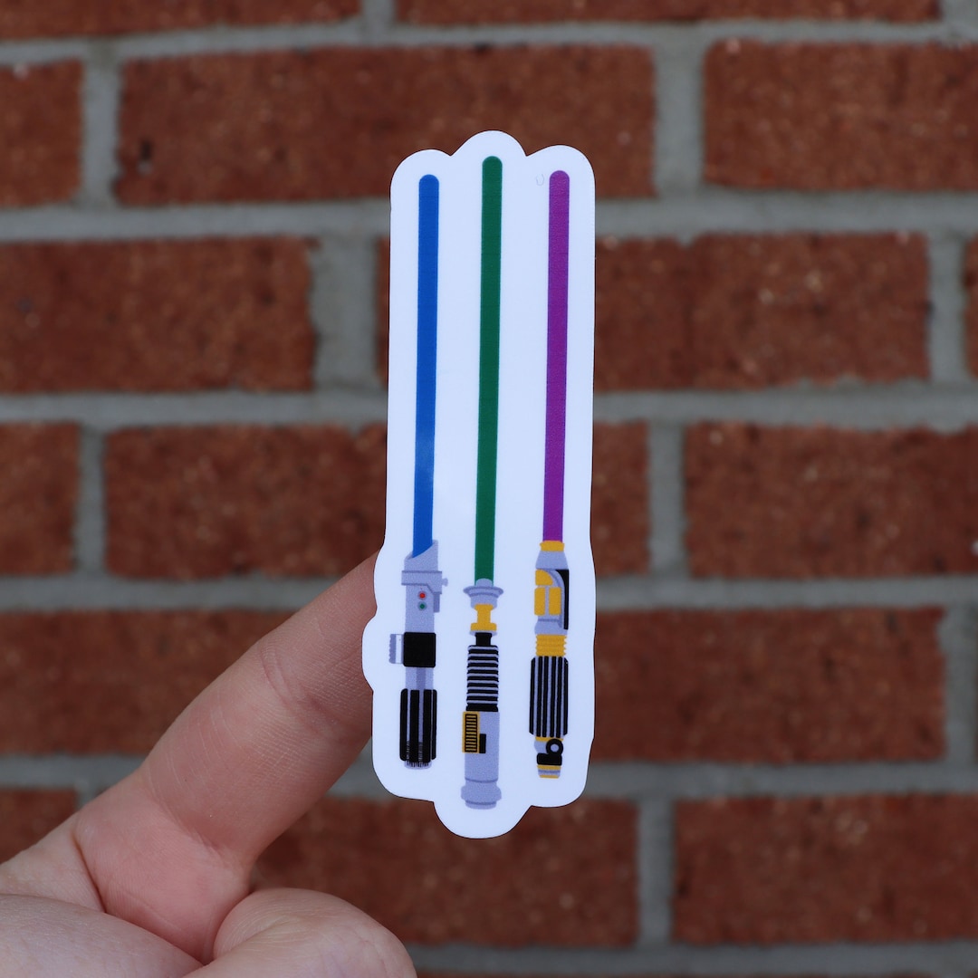 Lightsaber Sticker | Star Wars Sticker| Star Wars Lightsaber Sticker ...
