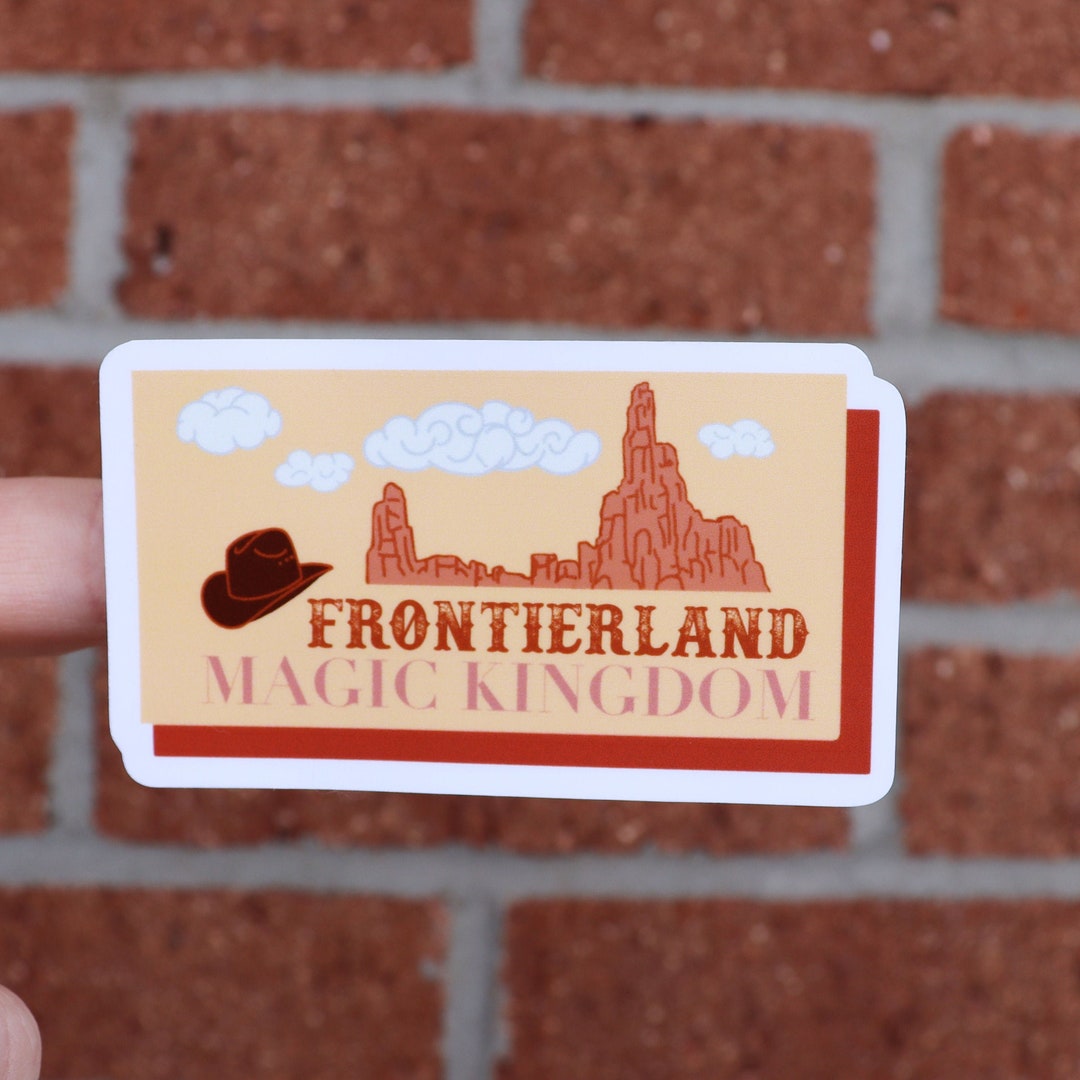 Frontierland Sticker WDW Sticker Big Thunder Mountain - Etsy