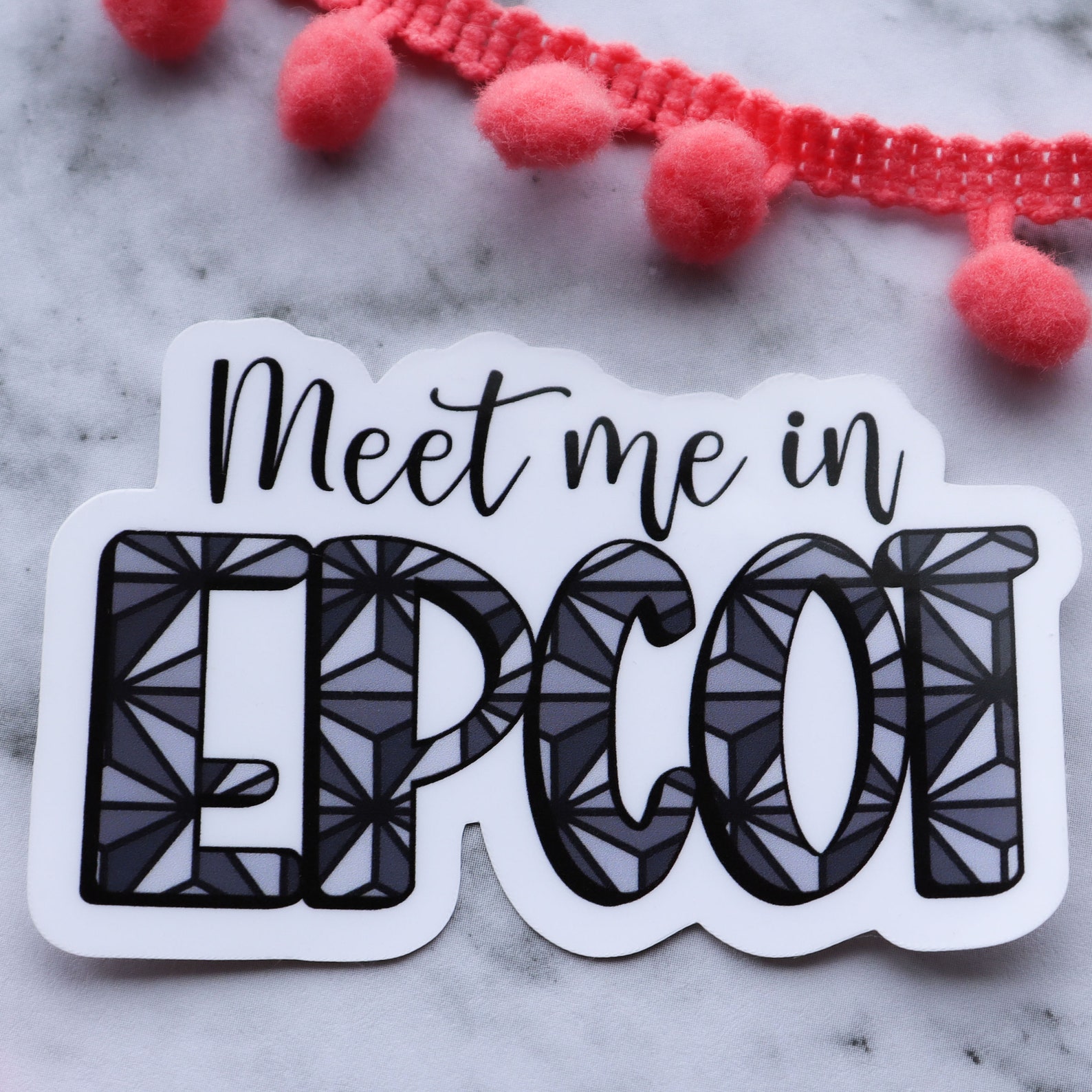 Meet Me in Epcot Sticker Epcot Sticker WDW Sticker Disney - Etsy