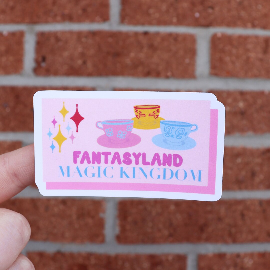 Fantasyland Sticker Disney World Waterproof Sticker - Etsy