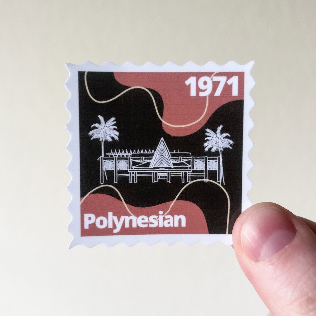 Polynesian Village Resort-inspired Stamp Sticker Disney's Polynesian ...