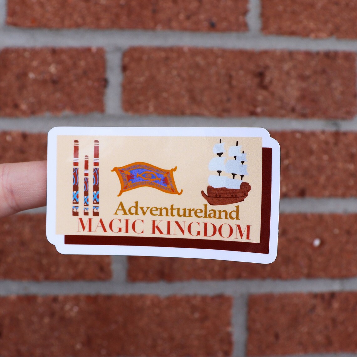 Adventureland Sticker Magic Kingdom Sticker Pirates of the - Etsy