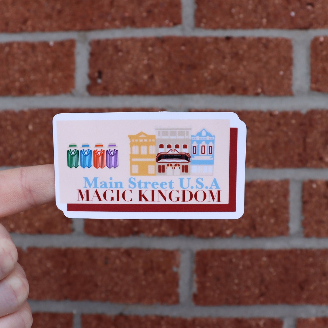 Main Street USA Sticker| Walt Disney World Sticker| Magic Kingdom ...