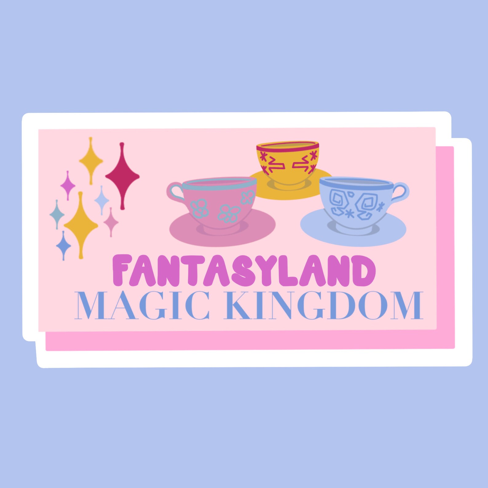 Fantasyland Sticker Disney World Waterproof Sticker - Etsy