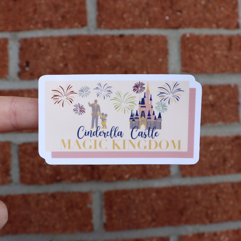 WDW Castle Sticker Magic Kingdom Sticker Disney Castle - Etsy