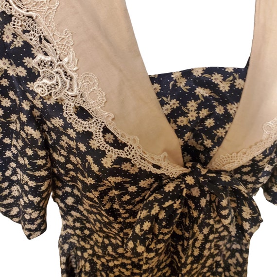 Vintage Nancy Johnson Cottagecore Midi Dress Prairie … - Gem