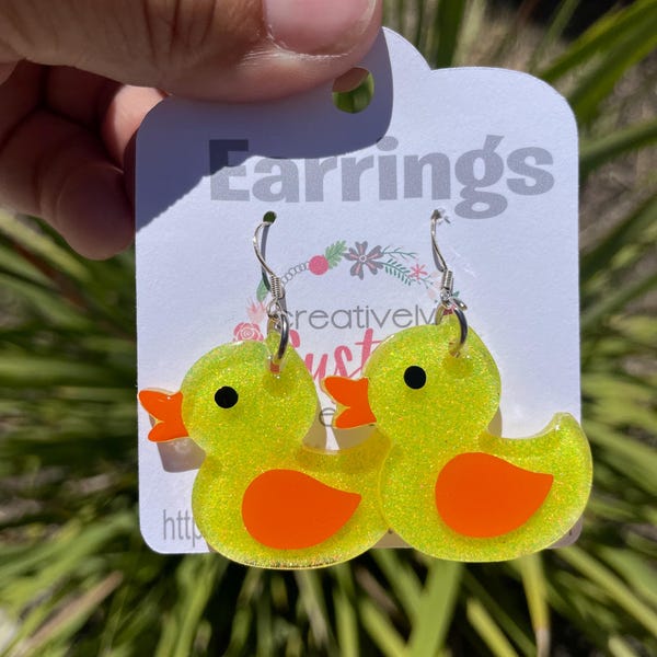Duck Earrings - Etsy