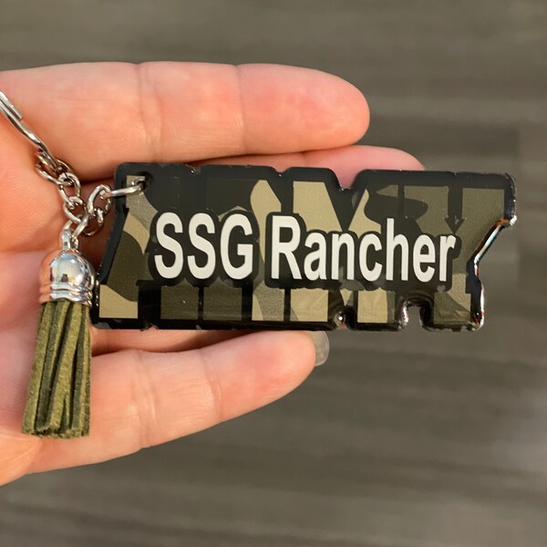 Army Keychain - Etsy