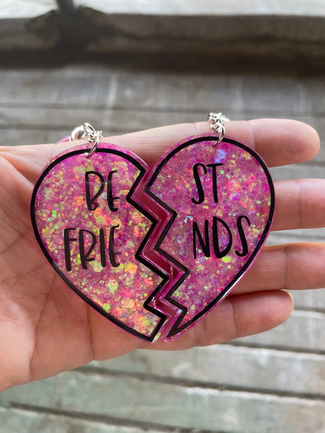 Best Friends Keychain, Gift for Best Friend Birthday, Galentines Day ...