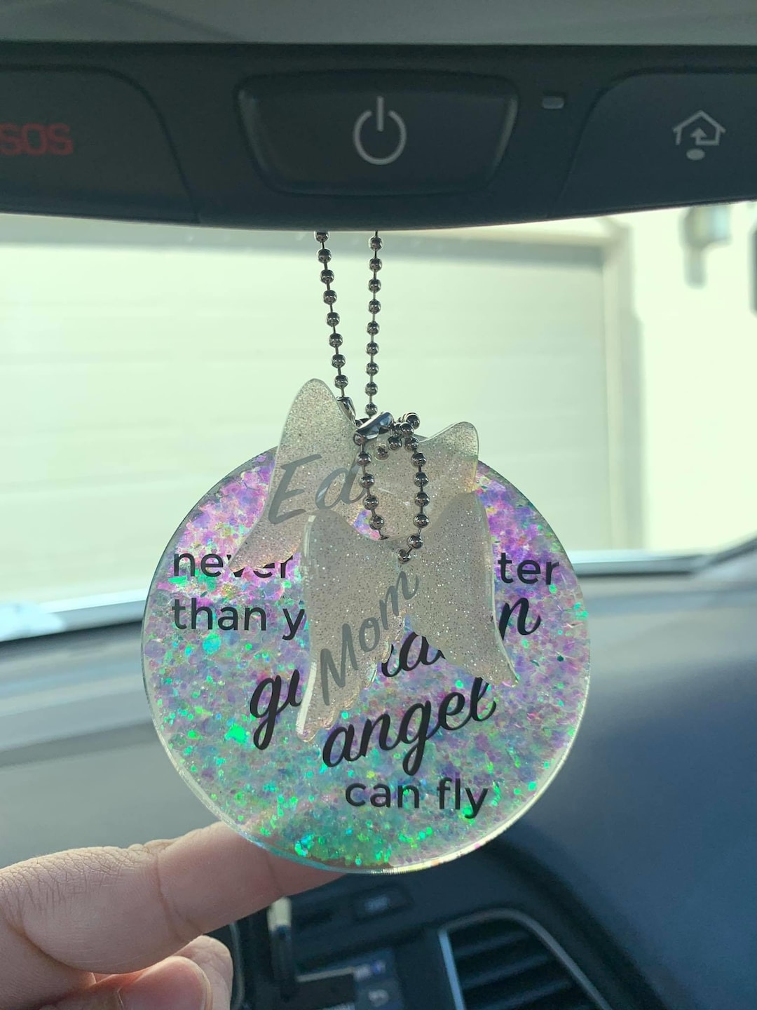 Guardian Angel Car Charm, Car Charms Rear View Mirror, Guardian Angel ...