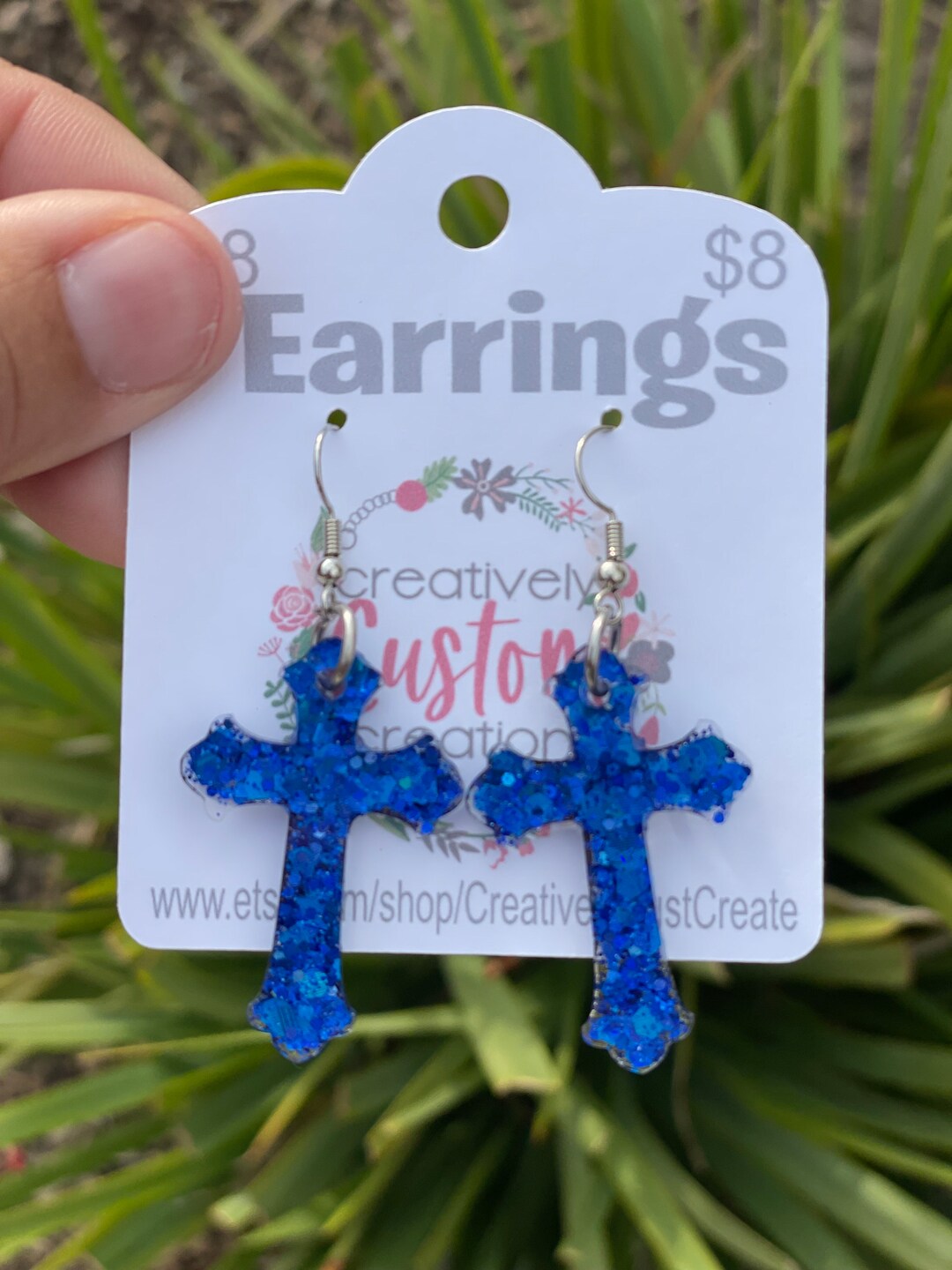 Acrylic Cross Earrings, Religious Jewelry for Catholic Women ...