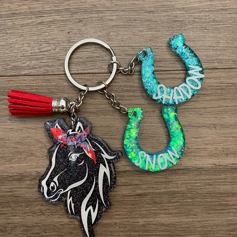 Horse Keychain - Etsy
