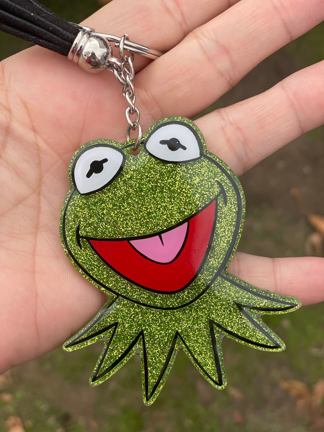 Kermit the Frog Keychain, Kermit Keychain, Muppets Gift, Birthday Gift ...